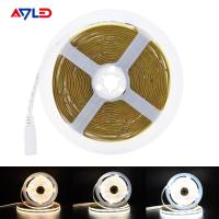 China 16.4ft COB LED Strip 2700K 3000K 4000K 6500K CRI 90+ LED Light Strip 528LEDs/M for sale
