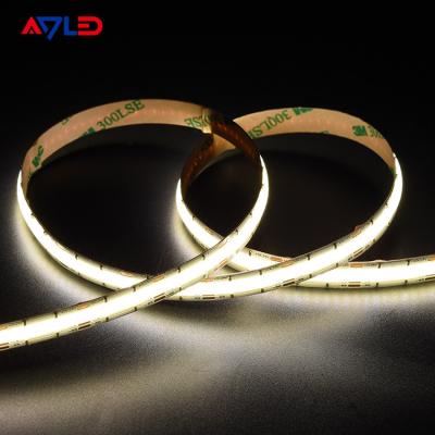 China High-Density DC24V Dotless Liner LED Tunable CCT (2700K-6500K) COB 640Leds Strip Light Low Voltage Tape Light for sale