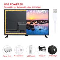 China Flexible COB LED Strip No Dots 5V DC 2700K - 6500K White Dimmable USB Powered LED TV Lighting for sale