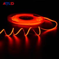 China 3MM Ultra Thin LED Light Strip COB Dotless  High Density Cutting Soldering Under Steps for sale