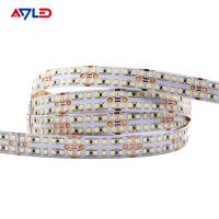 China Cuttable Single Color LED Strip Light Tape Outdoor Double Row 24V Warm White Cool White for sale