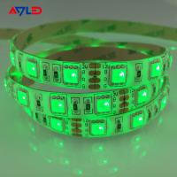 China Green color SMD 5050 60LEDs/M LED Strip Lights for furniture Decoration High Bright Waterproof for sale