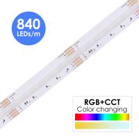 China Exterior Coloured LED Strip Lights DC12V 24V Dotless RGB LED Strip Super Bright for sale