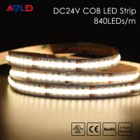 China 5m 24v Cob Led Strip Outdoor Multicolor Under Cabinet Led Strip Lighting For Bedroom for sale