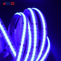 China Exterior Coloured LED Strip Lights DC12V 24V Dotless RGB LED Strip Super Bright for sale
