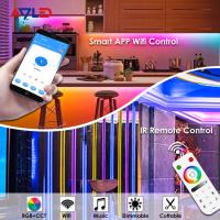 China IP20 Cob Led Flexible Strip Bendable Dotless Rgb Cct Led Strip Light for sale