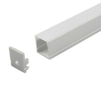 China 15*15MM Led Strip Channel Diffuser White Aluminium Strip for sale