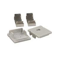 China 15*15MM Led Strip Channel Diffuser White Aluminium Strip for sale