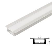 China 1606B Recessed LED Extrusions for SMD2110 2014 2216 2835 3014 3528 for sale