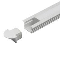 China 1612B Recessed LED Profiles & Extrusions With End Caps for sale