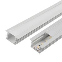 China 12mm Led Profile Recessed Channel 1612B Aluminum Strip Lights for sale