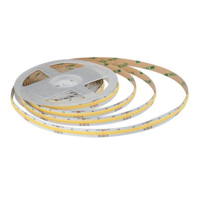 China 8W/M FCOB CCT 640 LEDs Light Strip High Density Flexible FOB COB 10mm PCB Board With Linear Dimmable for sale