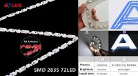 China White Zig Zag Led Strip 72leds/Meters 12v 24v S Shape For Advertising for sale
