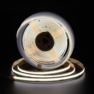 China ADLED 640chips Cob Led Strip Light Dimmable Three Colour Flexible Ce Rohs Cct for sale