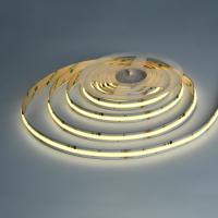 China DC24V Pure White Digital 420LEDS COB Strip Light With 6500K Color Temperature IP20 Rated for sale