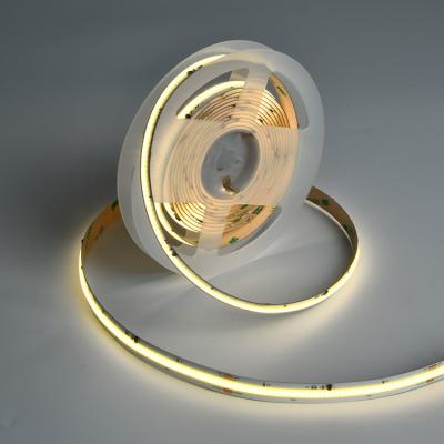 China DC24V Pure White Digital 420LEDS COB Strip Light With 6500K Color Temperature IP20 Rated for sale
