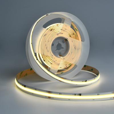 China Dynamic White Flexible COB LED strip with 420 LEDs/M DC24V2700K-6500K for sale