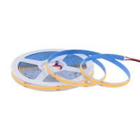 China 320 LEDs COB Strip Light Warm White 6500K Color Temperature CE RoHS Certified 3- 12V/24V for sale