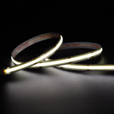 China 5mm Ultra Slim PCB Display Lighting DC24V 504LEDS COB Strip Light 3000K Waterproof for sale