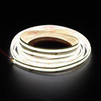 China 504leds/M COB LED Strip DC12V/24V 6500K IP20 10mm PCB Width Blue Adhensiven For Linear Lights for sale