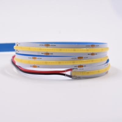 China Shop Commerial Plug In Led Strip Lights High Density Dotless Flexible COB LED Strip Lighting for sale