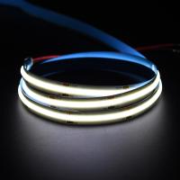 China tape light led5M Dot Free Uniform Illumination Chip on board led strip lighting 12W/M Flexible Led Strip Cob 12Vtape lig for sale