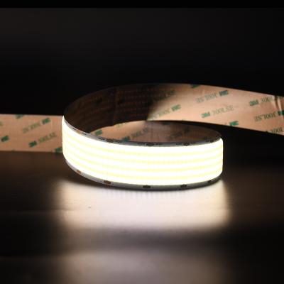China Linear Flexible CRI 90 COB LED Strip 5000mm 6500K White Color 4600LM/M in European Market for sale