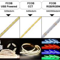 China Ultra High Environmental Reliability Design Outdoor RGB Lights 528led/m COB Led Strip Light for sale
