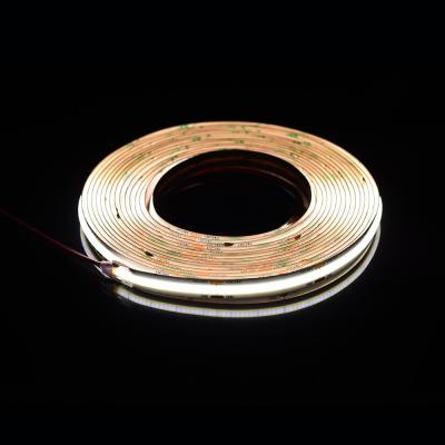 China 528Leds 12V 24V Cob 10mm Color Flexible Led Strip Light Ra90 Linear Light Without Light Dot for sale