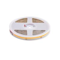 China 8mm Width 5M Length Free Cut High Density Decoration Lighting Flexible White Cob Led Strip for sale