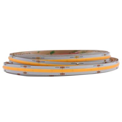 China 8mm Width 5M Length Free Cut High Density Decoration Lighting Flexible White Cob Led Strip for sale