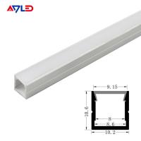 China PC Diffuser Mounted Alloy Frame Perfiles retangle channel strip lights lED aluminum profile for sale