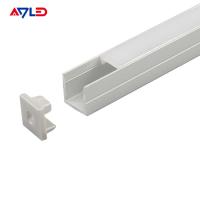 China PC Diffuser Mounted Alloy Frame Perfiles retangle channel strip lights lED aluminum profile for sale