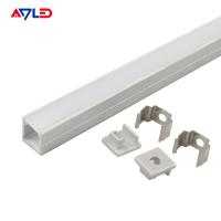 China PC Diffuser Mounted Alloy Frame Perfiles retangle channel strip lights lED aluminum profile for sale