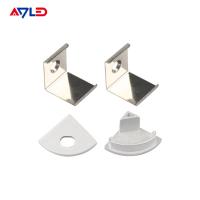 China LED Strip Profile Channel Light Diffuser Corner Extrusion Channel LED Aluminium Profile for LED Strip for sale
