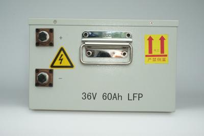 China 2160Wh 36V 60Ah LiFePO4 RV Li Ion Battery 26kg ODM OEM Iron Shell for sale