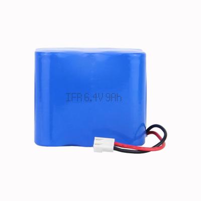 China UPS 6.4V 9Ah 2000 Cycles Rechargeable Lifepo4 Battery For Solar Energy Storage for sale