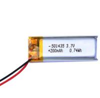 China 3.7V 501435 200mAh Li-ion Polymer Battery Diving Torch Rechargeable Litium Battery for sale