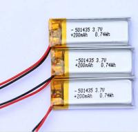 China 3.7V 501435 200mAh Li-ion Polymer Battery Diving Torch Rechargeable Litium Battery for sale