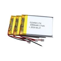 China 523450P 1000mAh 3.7V Polymer Li Ion Battery 500 Cycles POS Machine Battery for sale