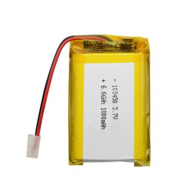 China 103450PL 3.7V 1800mah Lipo Battery UL UN38.3 CE IEC62133 for sale