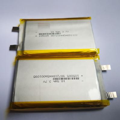 China 105085 5000mAh 3.7V Polymer Li Ion Battery UL UN38.3 CE IEC62133 Battery for sale