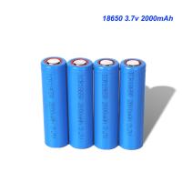 China 18650 Battery 2000mah 3.7 Volt Polymer Li Ion Battery For Flash Light Min Fans Radios for sale
