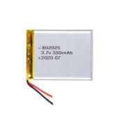 China 3.7V 350mAh 802025 Polymer Li Ion Battery 1 2 3PC For MP3 MP4 Tachograph for sale