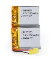 China 3.7V 350mAh 802025 Polymer Li Ion Battery 1 2 3PC For MP3 MP4 Tachograph for sale