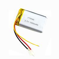 China 3.7V 1000mAh Li Polymer Rechargeable Square Battery 703048  For Wireless RC GPS for sale