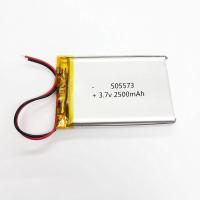 China 3.7V 2500mAh Rechargeable Polymer Li Ion Battery 505573 5.0*55.0*73.0mm for sale