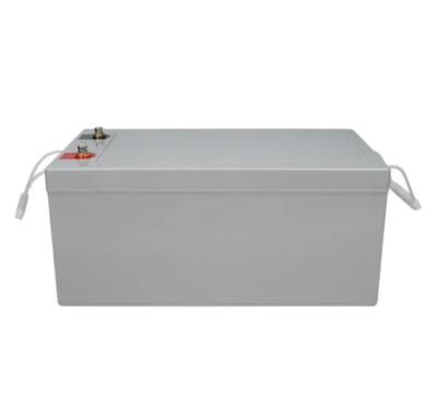 China Gray 12.8V 2560Wh 12V 200AH Lifepo4 Battery M8 Terminal For Solar Power System for sale
