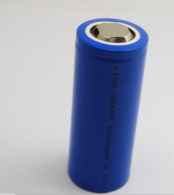 China IEC62133 High Discharge Rate LiFePO4 Cylindrical Battery 3.7V 26650 5000mAH for sale