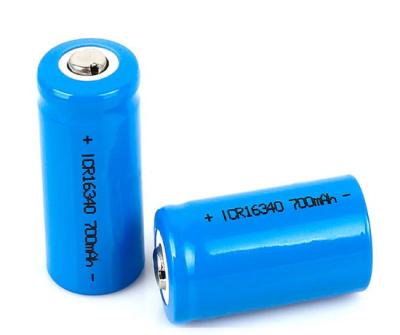 China 3.7V 700mAh Rechargeable Battery 16340 Li Ion Deep Cycle Battery GBT18287 for sale